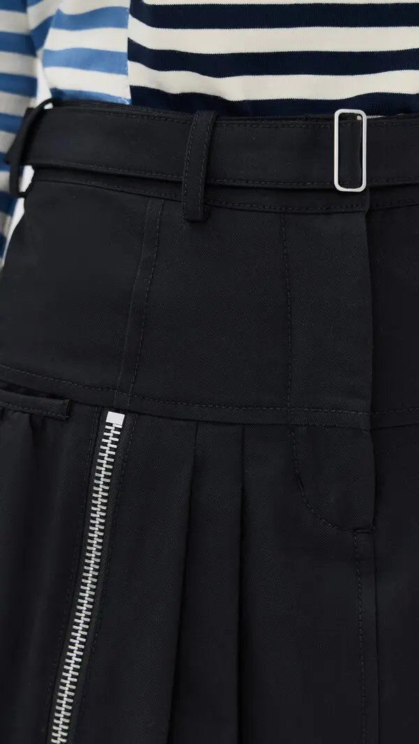 3.1 Phillip Lim Utility Double Zip Belted Mini Skirt