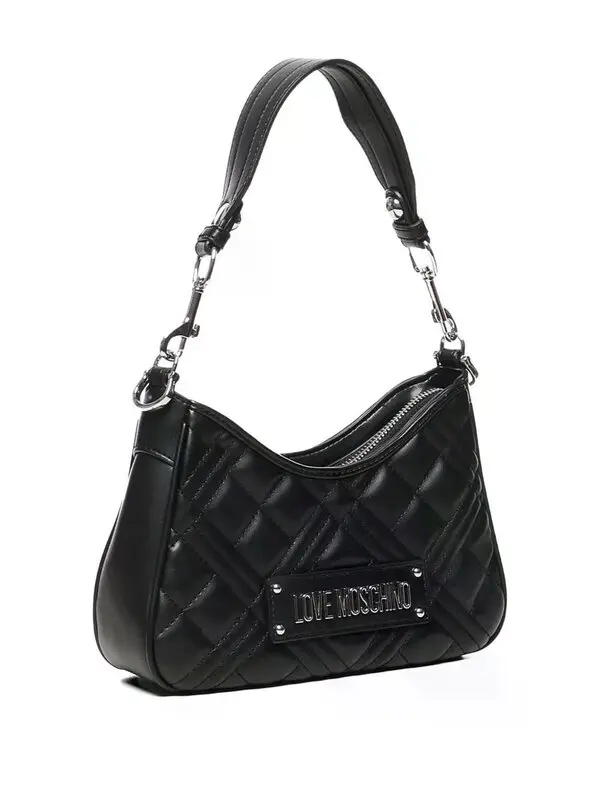 Moschino Quilted Logo Shoulder Bag