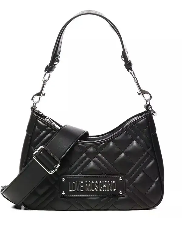 Moschino Quilted Logo Shoulder Bag