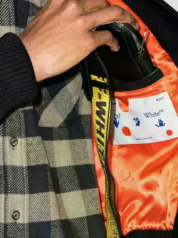 Off-White Logo-patch Varsity Jacket