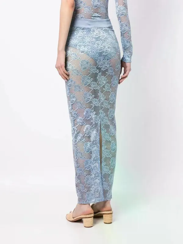 FLEUR DU MAL Rosalia Lace Skirt