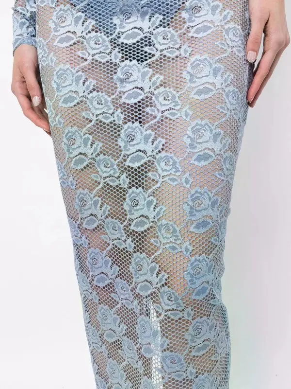 FLEUR DU MAL Rosalia Lace Skirt