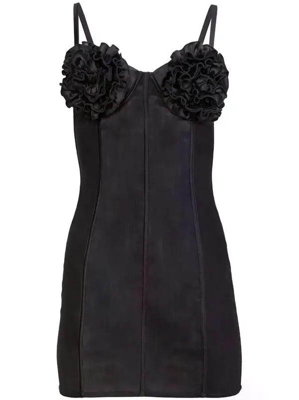 FLEUR DU MAL Rose Cup Mini Dress