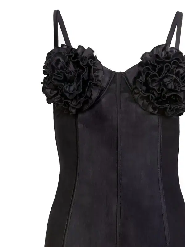FLEUR DU MAL Rose Cup Mini Dress