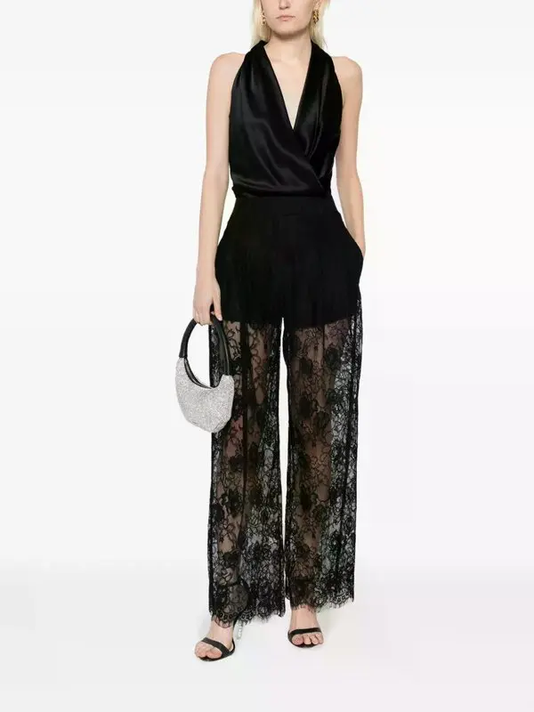 FLEUR DU MAL Wide-leg Lace Trousers