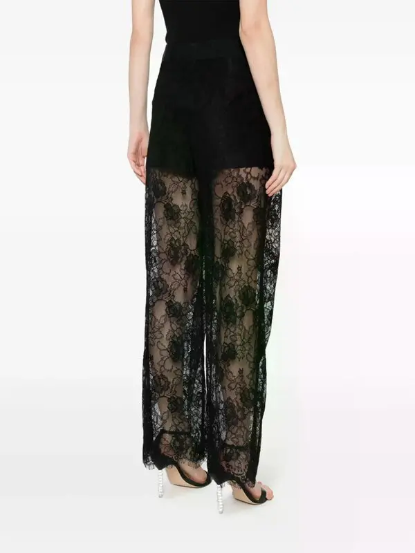 FLEUR DU MAL Wide-leg Lace Trousers
