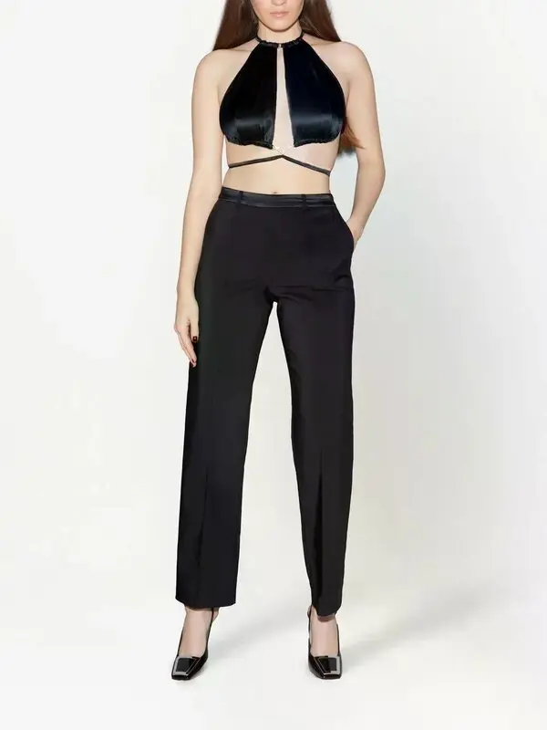 FLEUR DU MAL Crystal Cut-out Trousers