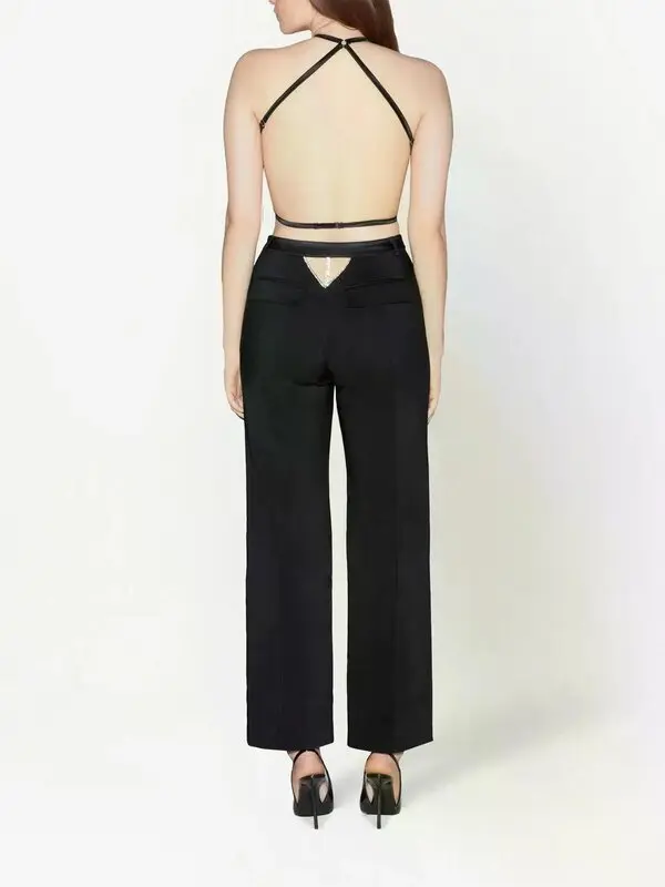 FLEUR DU MAL Crystal Cut-out Trousers