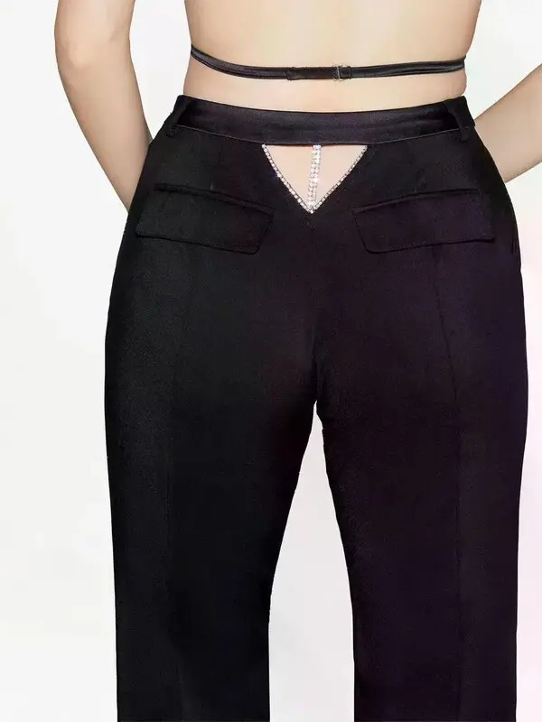 FLEUR DU MAL Crystal Cut-out Trousers