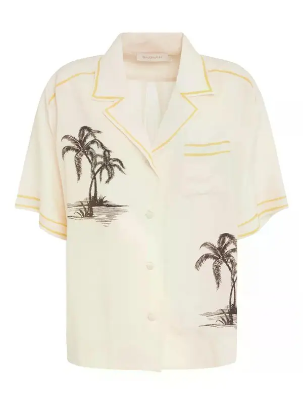 Zimmermann Palm Tree-print Shirt