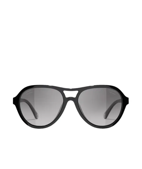 Chanel Pilot Sunglasses - Black