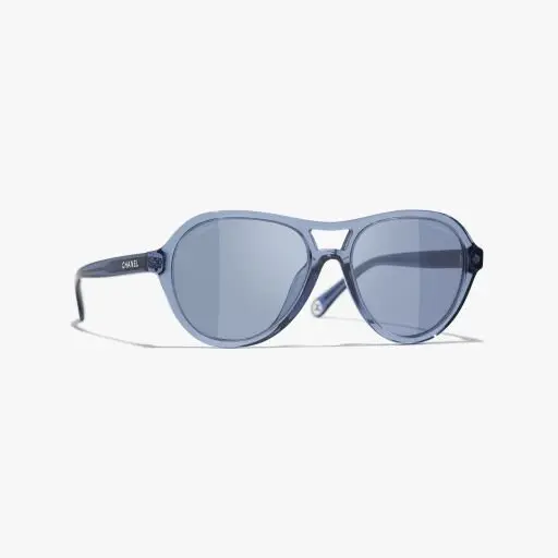 Chanel Pilot Sunglasses - Blue