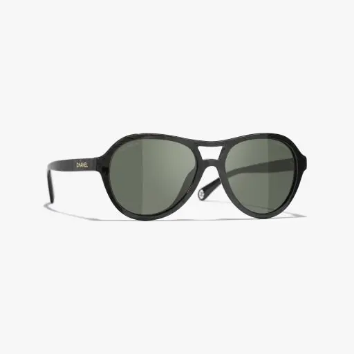 Chanel Pilot Sunglasses - Dark Brown