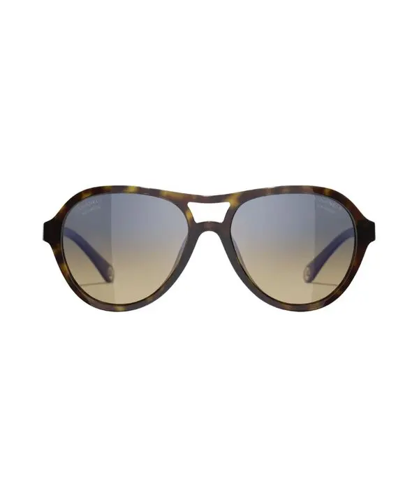 Chanel Pilot Sunglasses - Dark Havana