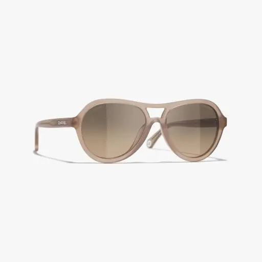 Chanel Pilot Sunglasses - Pale Pink