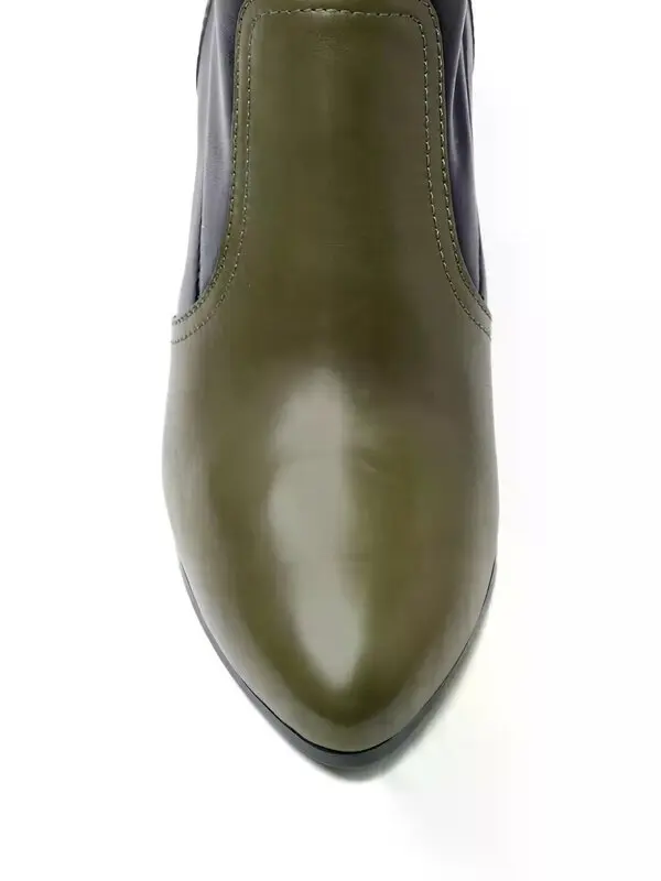 Hogan 80mm Two-tone Block-heel Boots