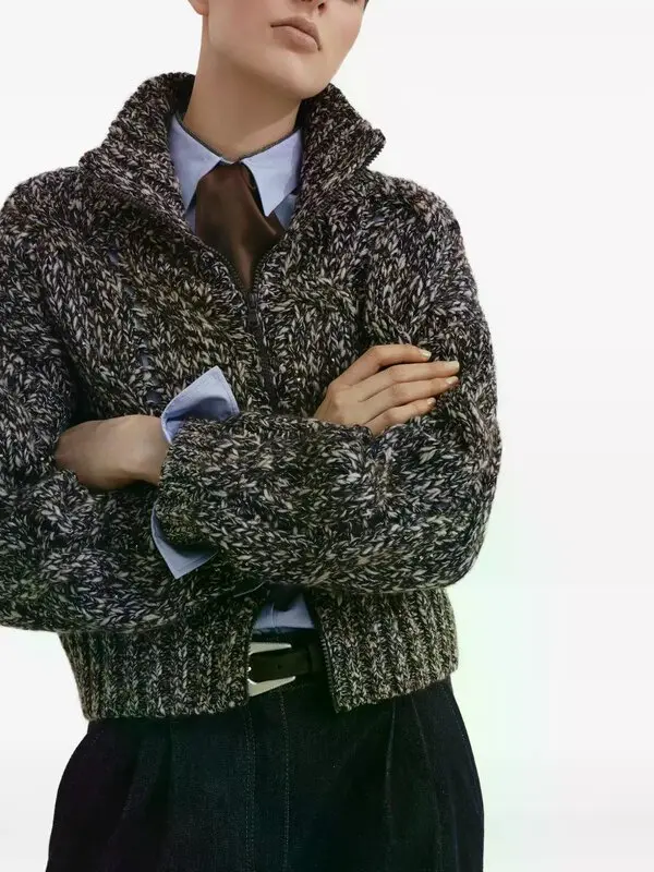 Brunello Cucinelli Chiné Cardigan