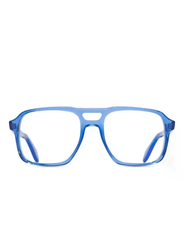 CUTLER & GROSS Pilot-frame Glasses - Blue