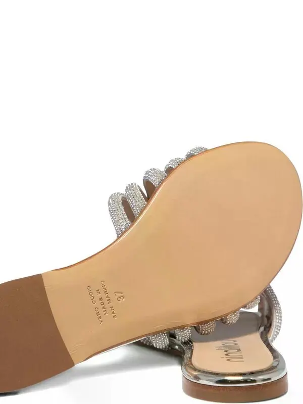 NINALILOU Elisa Crystal-embellished Sandals