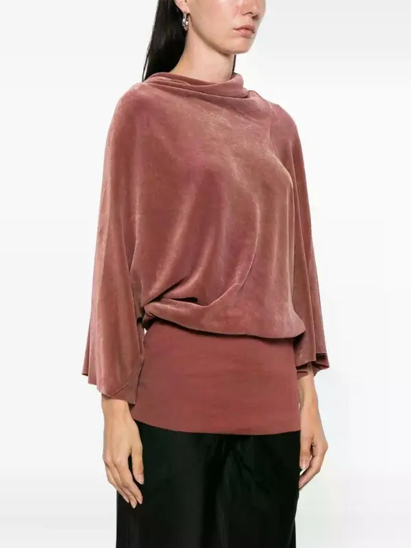 Rick Owens Draped Bell-sleeve Blouse - Pink