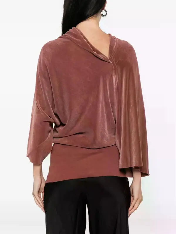 Rick Owens Draped Bell-sleeve Blouse - Pink