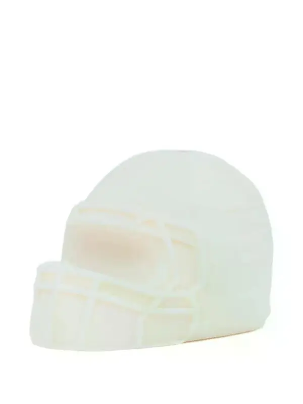 CENT.LDN American-football Helmet Silhouette Candle - White