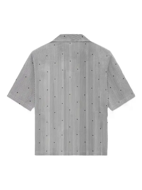 Amiri Pinstripe Camp-collar Shirt