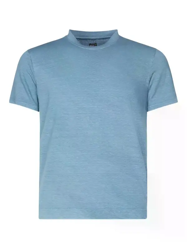 Fedeli Melange Linen Short-sleeved T-shirt