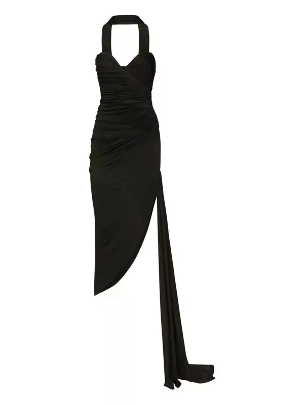 MARCIANO Asymmetric-hem Side-slit Dress