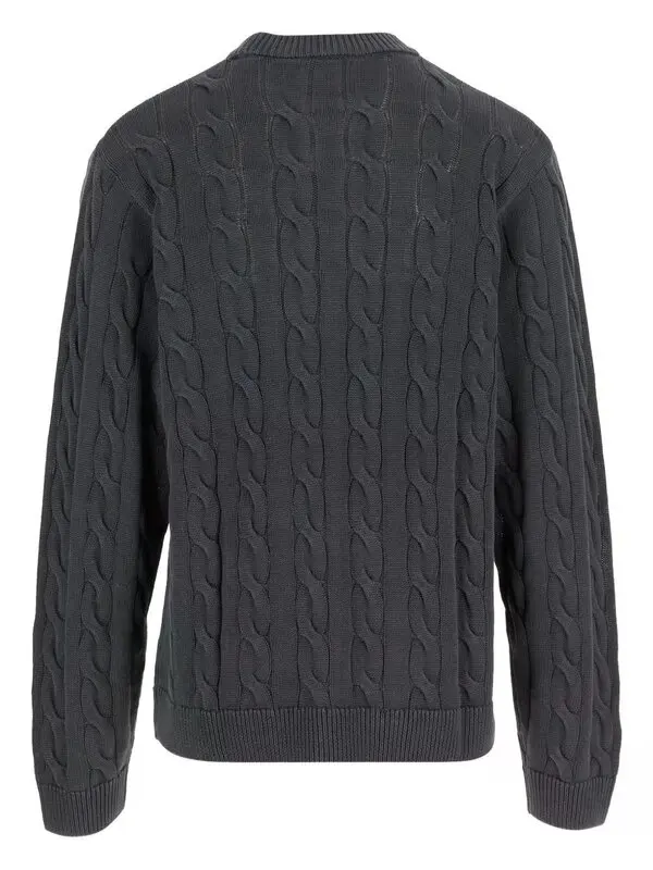 Carhartt Work In Progress Cable-knit Crew-neck Sweater - Grey