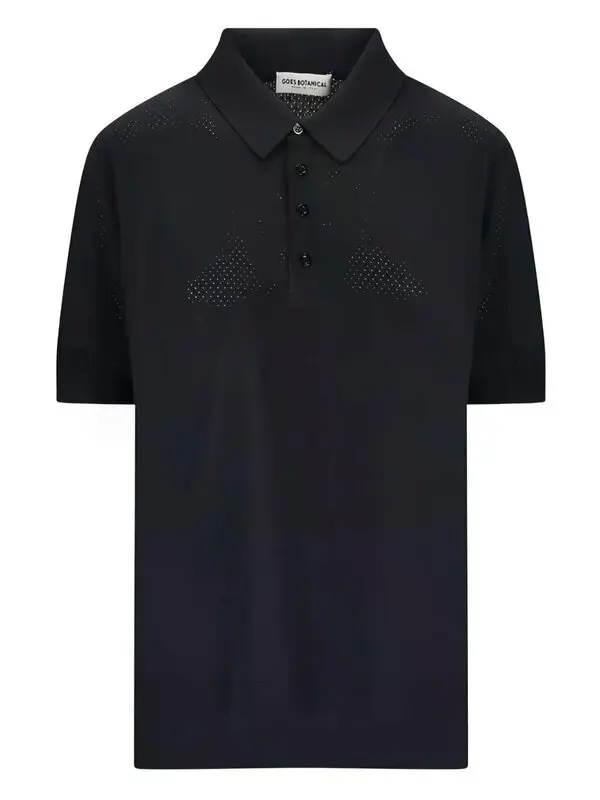 GOES BOTANICAL Perforated Polo Shirt