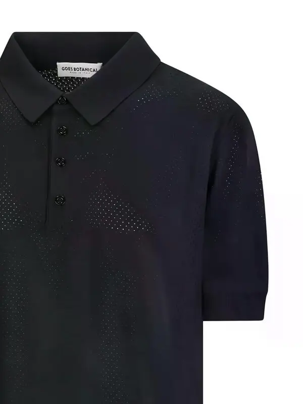GOES BOTANICAL Perforated Polo Shirt