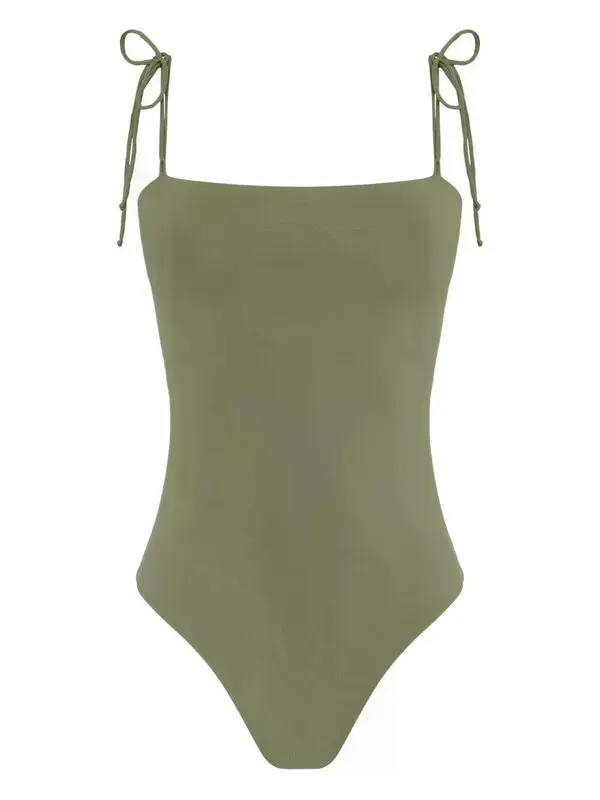 LYGIA & NANNY Winona Tie-strap One-piece Swimsuit - Green