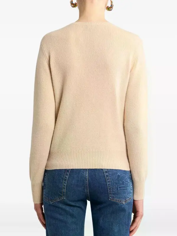 Etro Paisley-jacquard Sweater - Neutrals