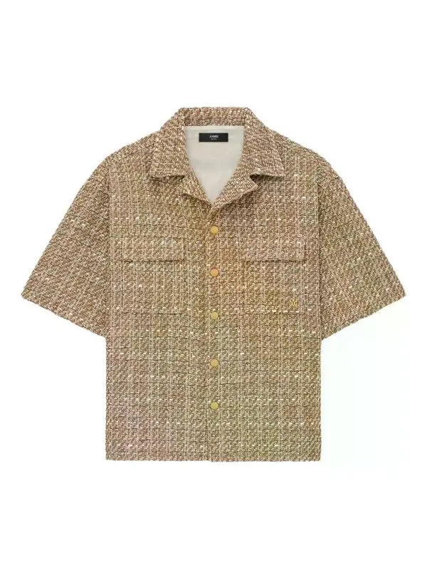 Amiri Tweed Shirt - Brown