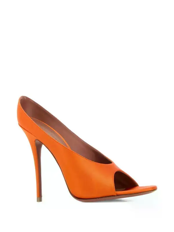 Amina Muaddi 105mm Anok Open-toe Sandals - Orange