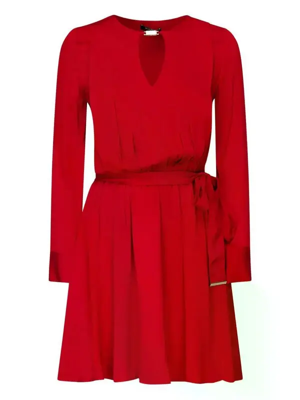 MARCIANO Keyhole-neck Belted Dress