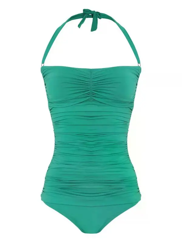 LYGIA & NANNY Wangari Ruched Swimsuit - Blue