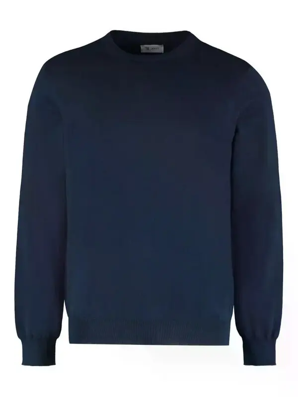 THE (ALPHABET) Cotton Sweater - Blue