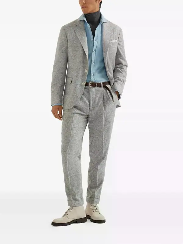Brunello Cucinelli Three-button Blazer - Grey