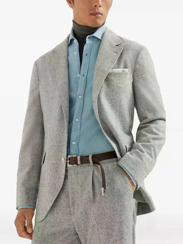 Brunello Cucinelli Three-button Blazer - Grey