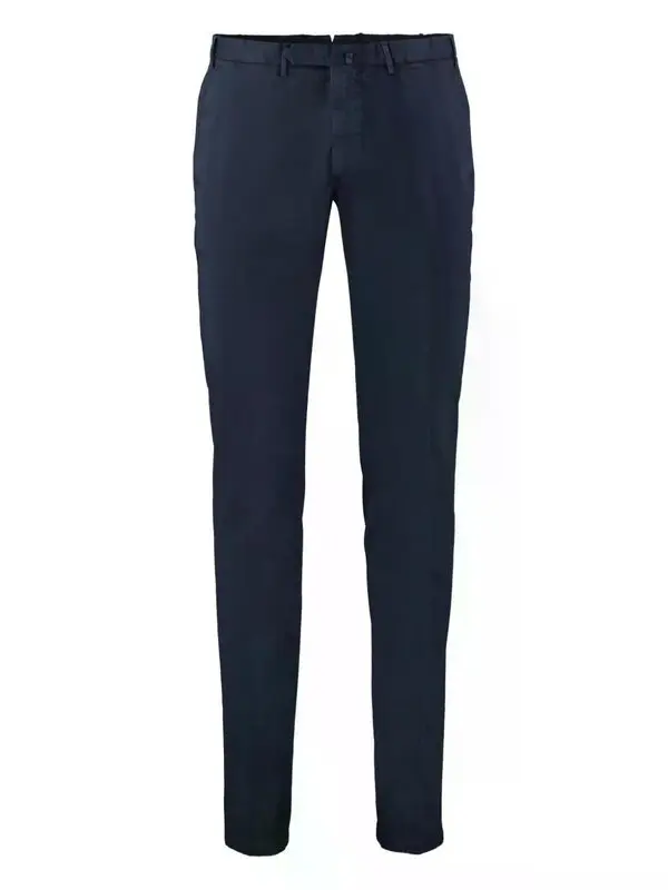 THE (ALPHABET) Stretch-cotton Chino Trousers - Blue