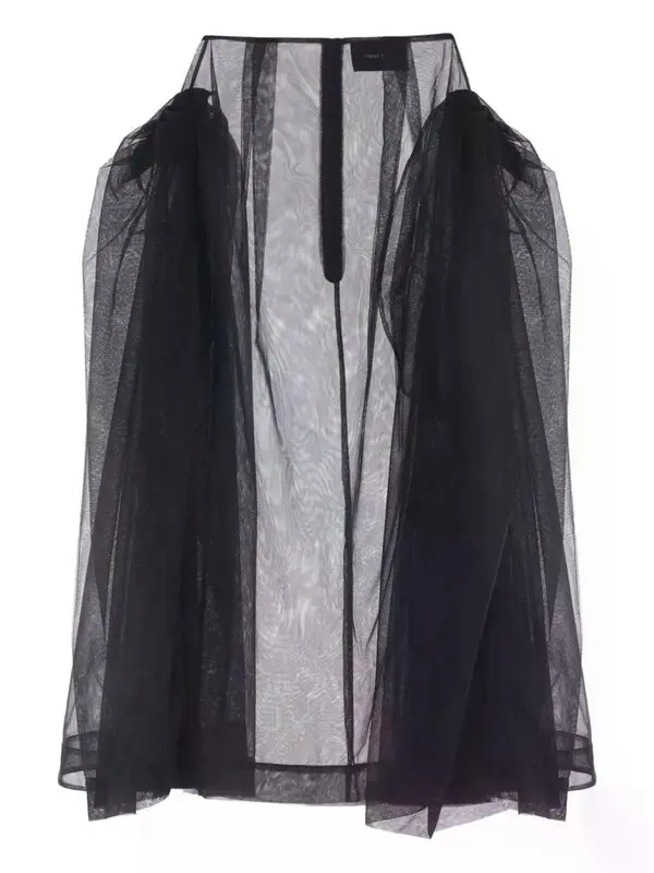 Simone Rocha Frill-detail Tulle Skirt - Black