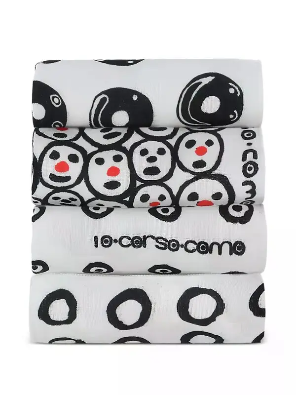 10 CORSO COMO Printed Towel - White