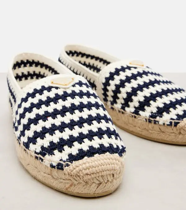 Prada Crochet Espadrilles