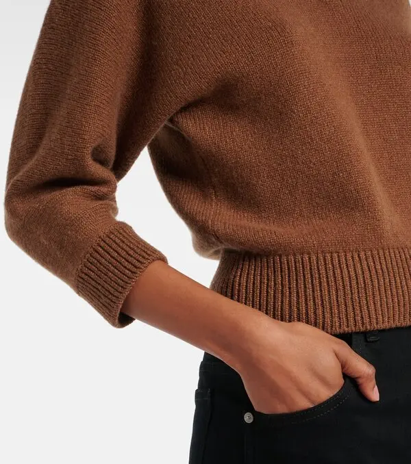 Khaite Herve Cashmere Sweater - Brown