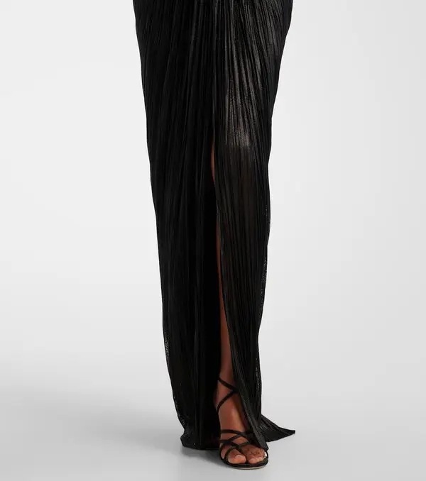 MARIA LUCIA HOHAN Jasleen Silk Tulle Corset Gown - Black