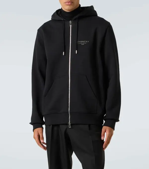 Givenchy Logo Cotton Jersey Hoodie