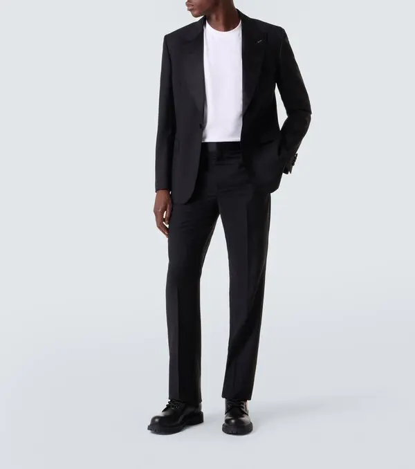 Givenchy Wool And Mohair Tuxedo Pants