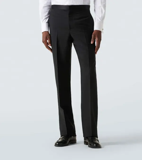 Givenchy Wool And Mohair Tuxedo Pants
